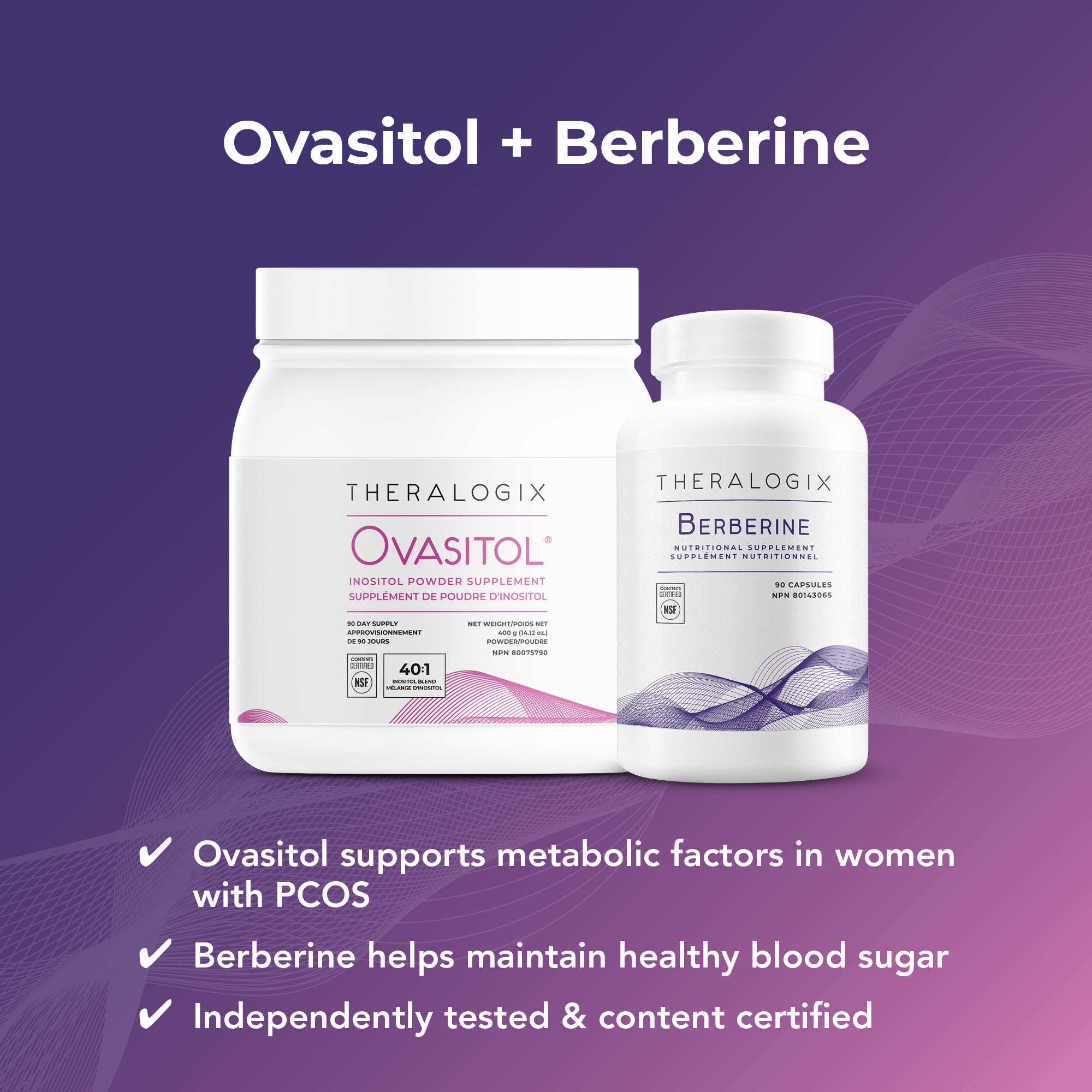 Ovasitol®+ Berberine Bundle – Theralogix Canada