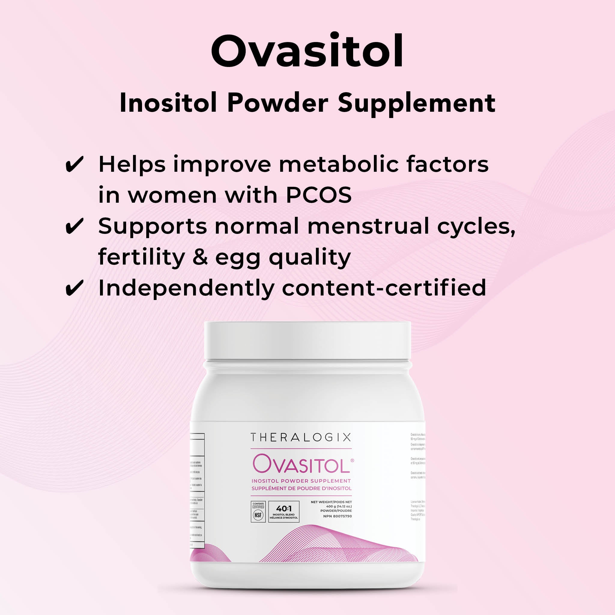 Ovasitol Inositol Supplement by Theralogix – Theralogix Canada